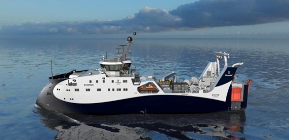 The trawler Ecofive is the winner of Ship of the Year